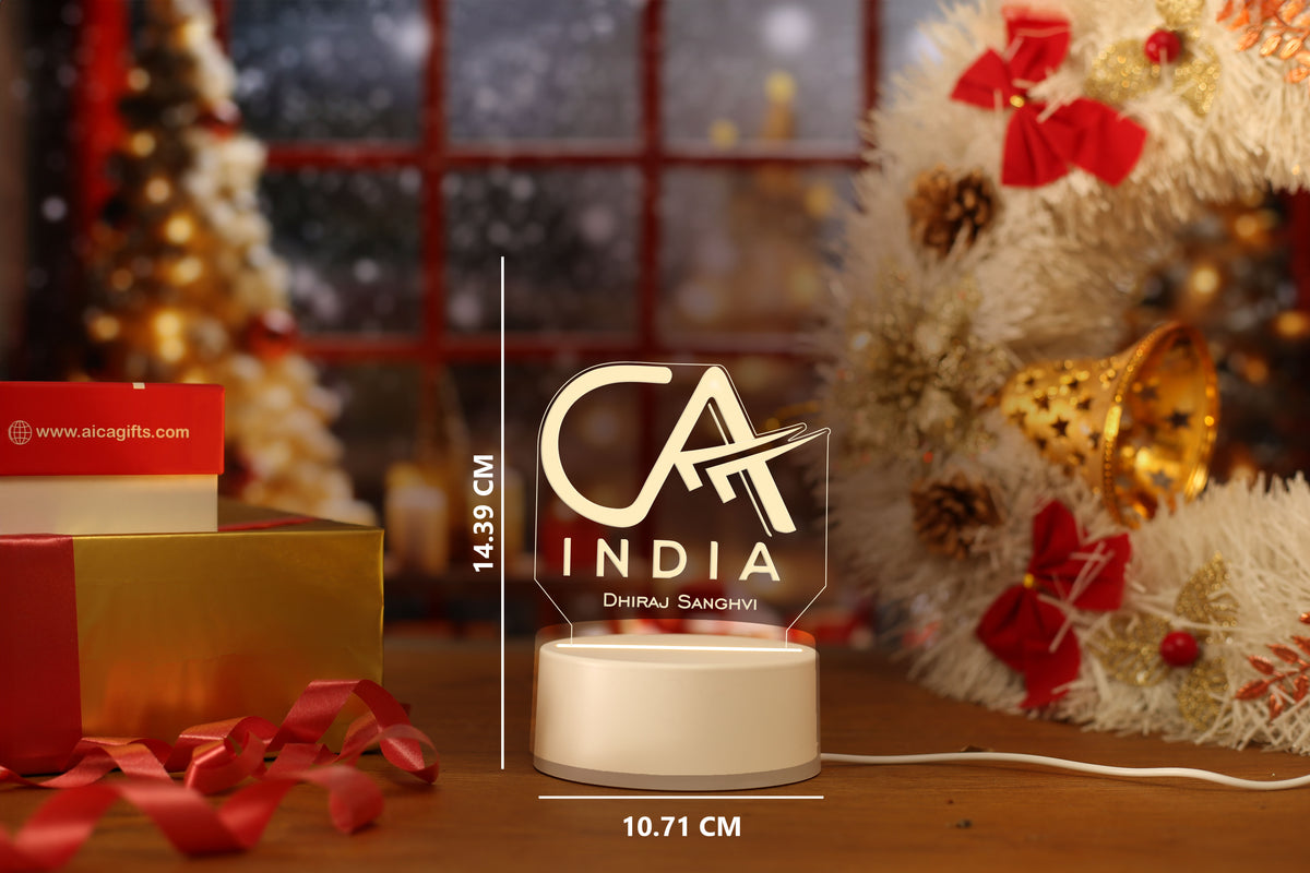 Personalized CA Chartered Accountant LED Lamp – Aica Gifts